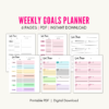 Weekly Goals Planner - Grateful Manifesting Printables Shop